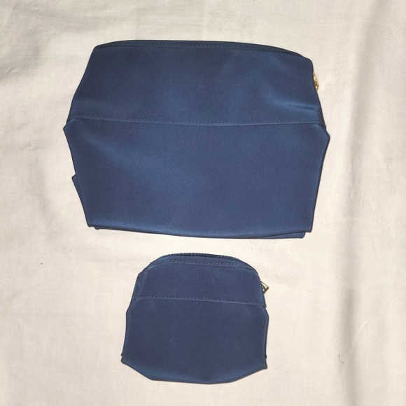 Estee Lauder | Bags | Estee Lauder Blue Cosmetic Bags Set | Poshmark